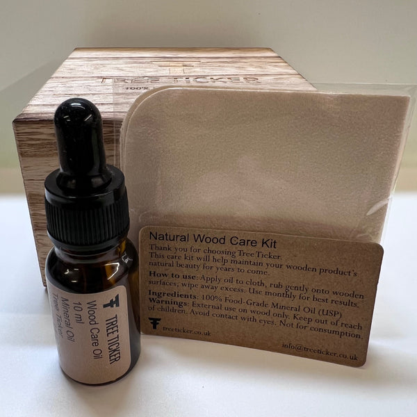 Wood Oil Care Kit 10ml - Wooden Watch Care | Tree Ticker